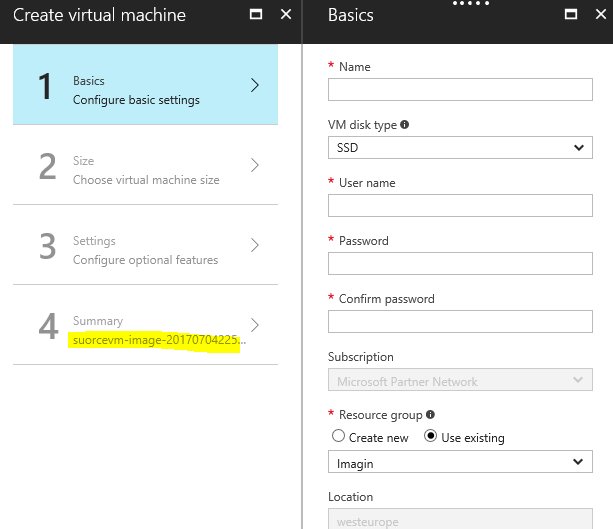Azure VM Image