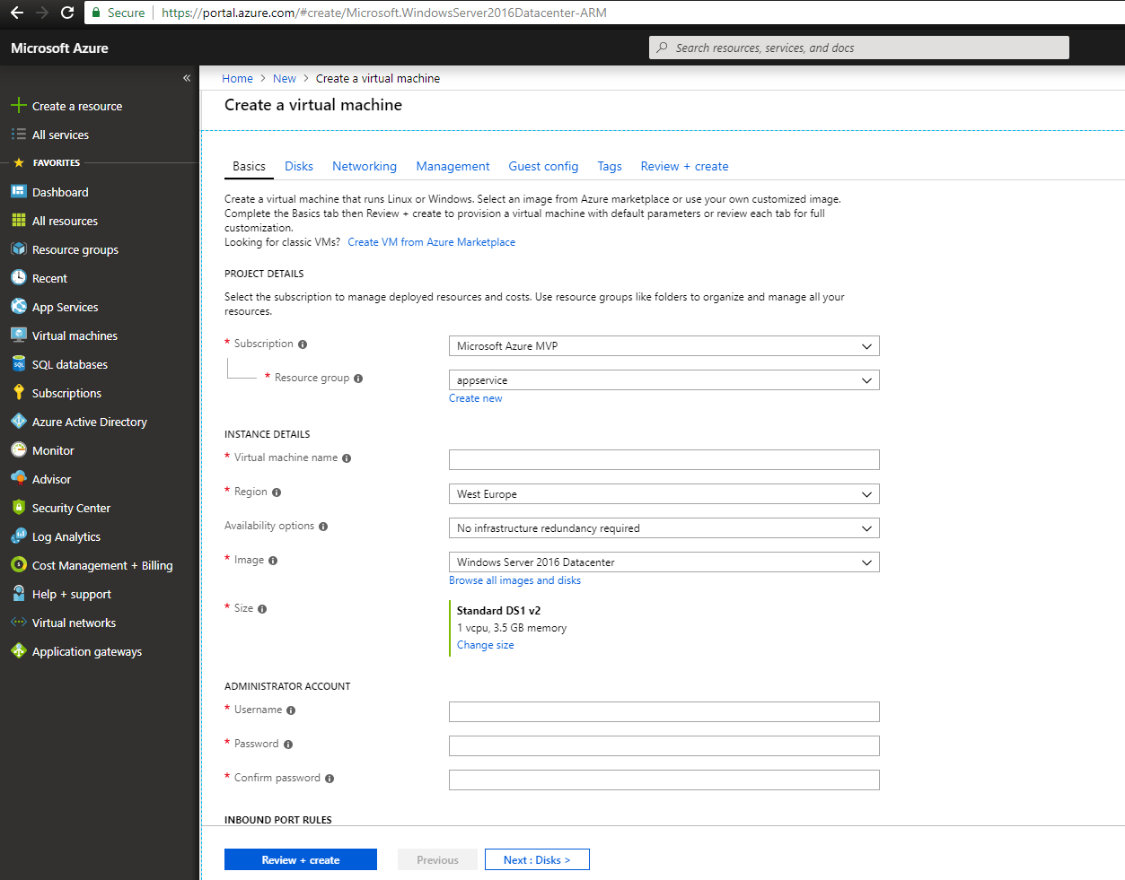 New UI for the Azure VM Creation Wizard - Apostolidis Cloud Corner
