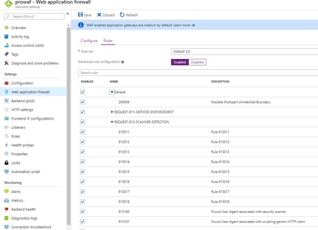 Configure The Azure Web Application Firewall - Apostolidis Cloud Corner