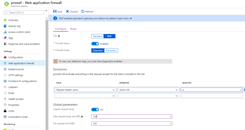 Configure The Azure Web Application Firewall - Apostolidis Cloud Corner