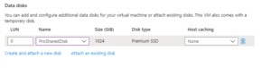 Azure Failover Cluster with Shared Disk - Step by Step