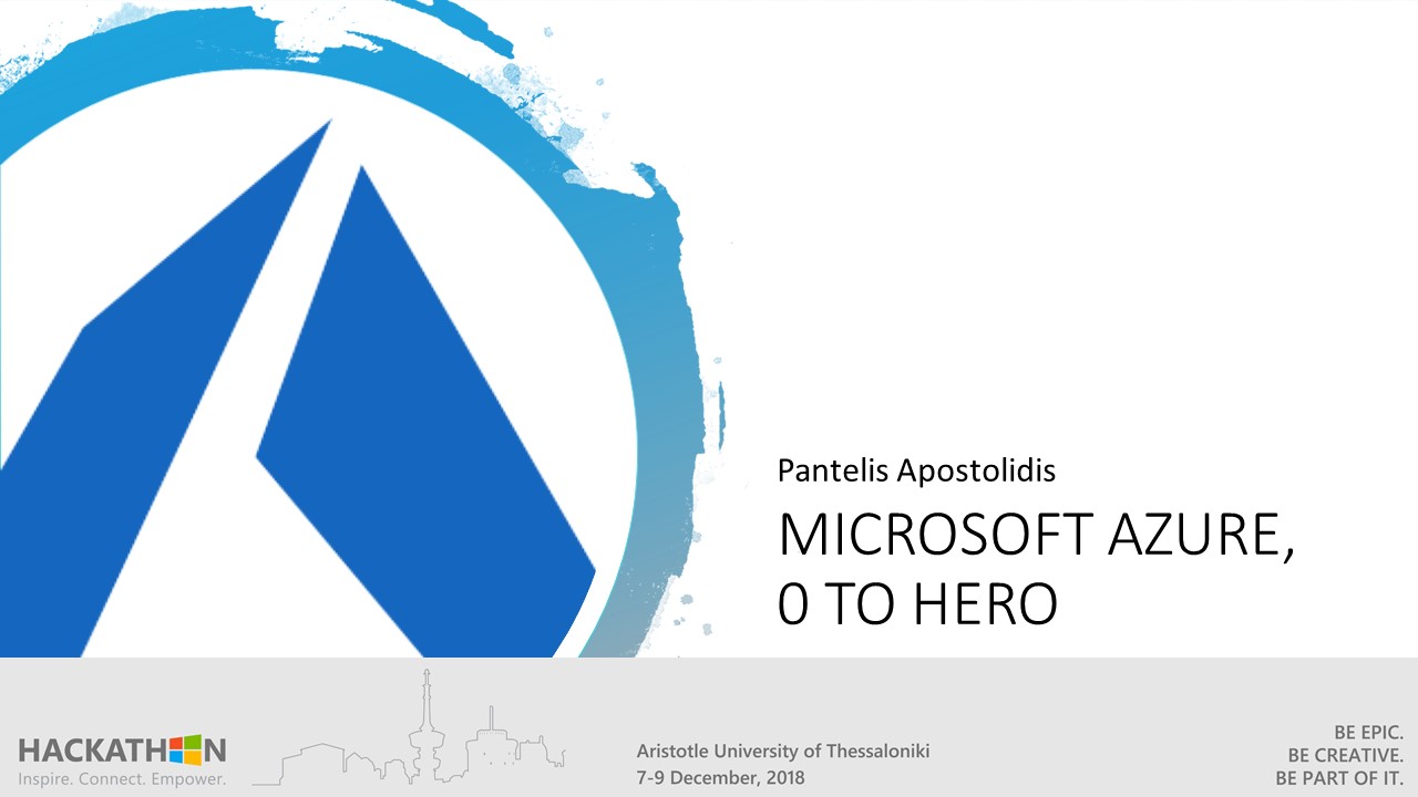 Let's have a Hackathon! - Apostolidis Cloud Corner