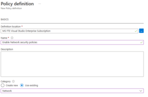 Azure Policy to enable network policies for private endpoints